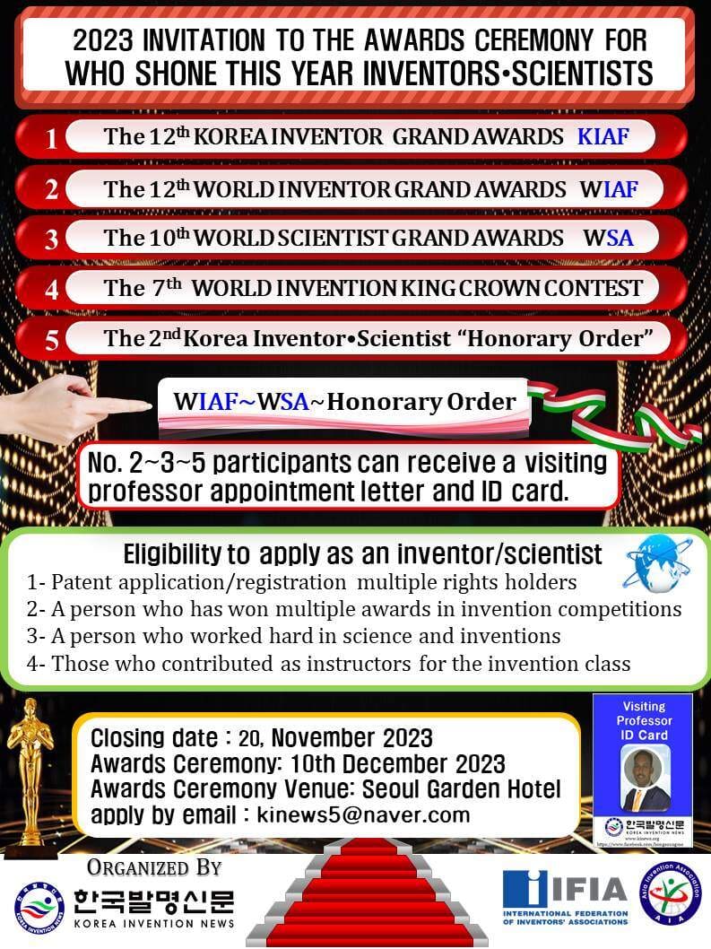 Korea Invention Newspaper (KINEWS) Invention Events, Seoul, Korea